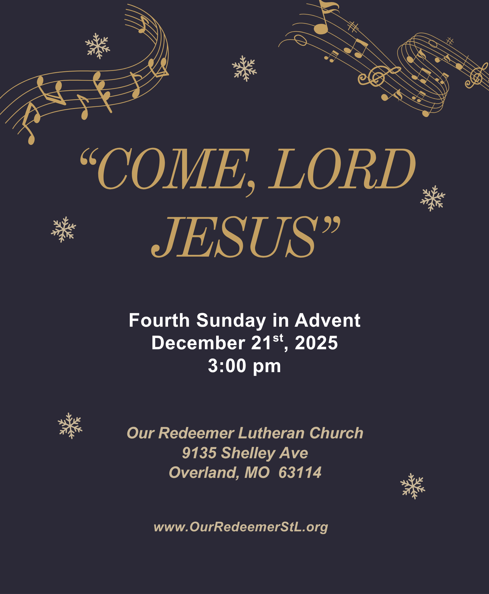 Christmas Advent Concert | Our Redeemer Church
